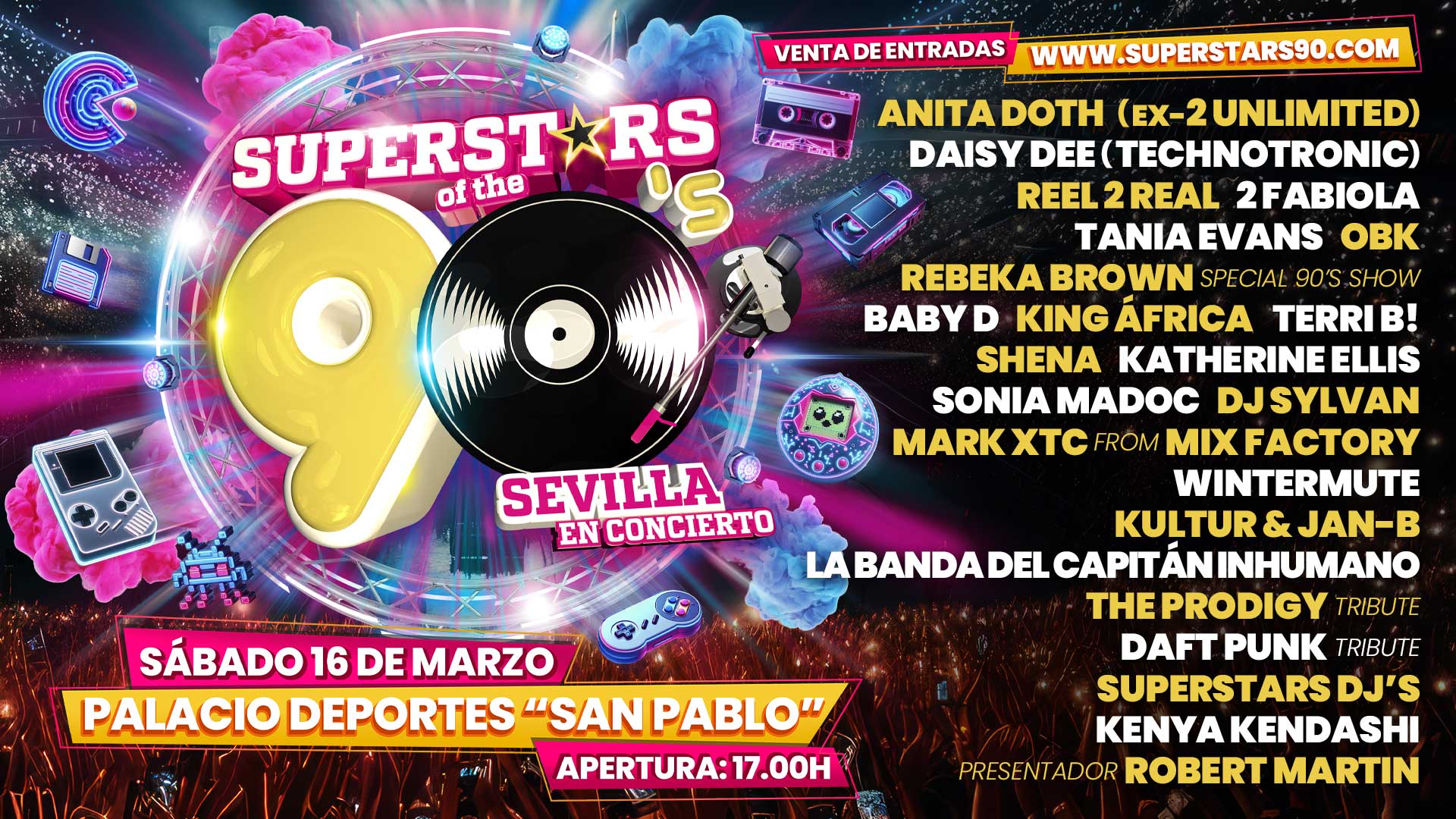 Superstars of the 90's - Inicio